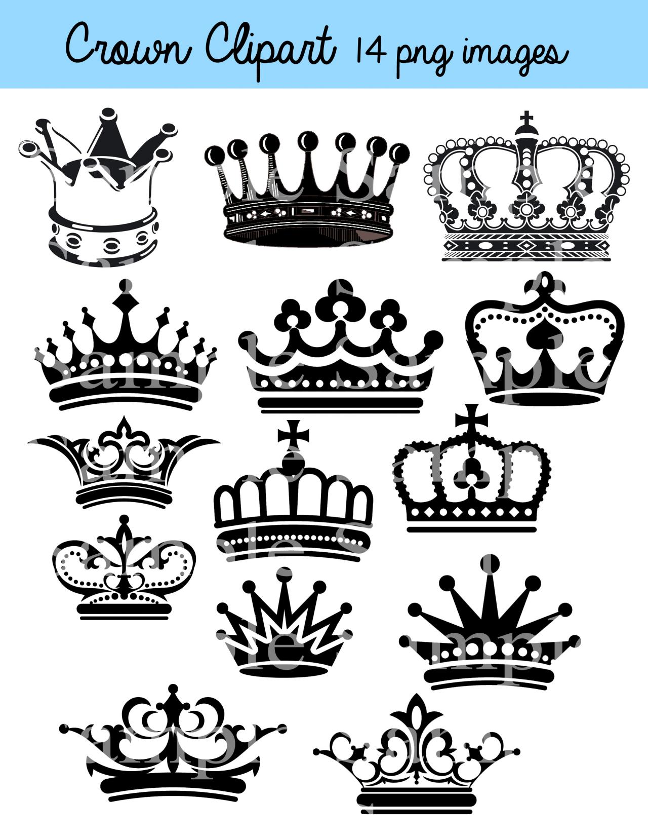 Crown Clipart Clip Art, Crown Silhouette Clipart Clip Art Black Crowns ...